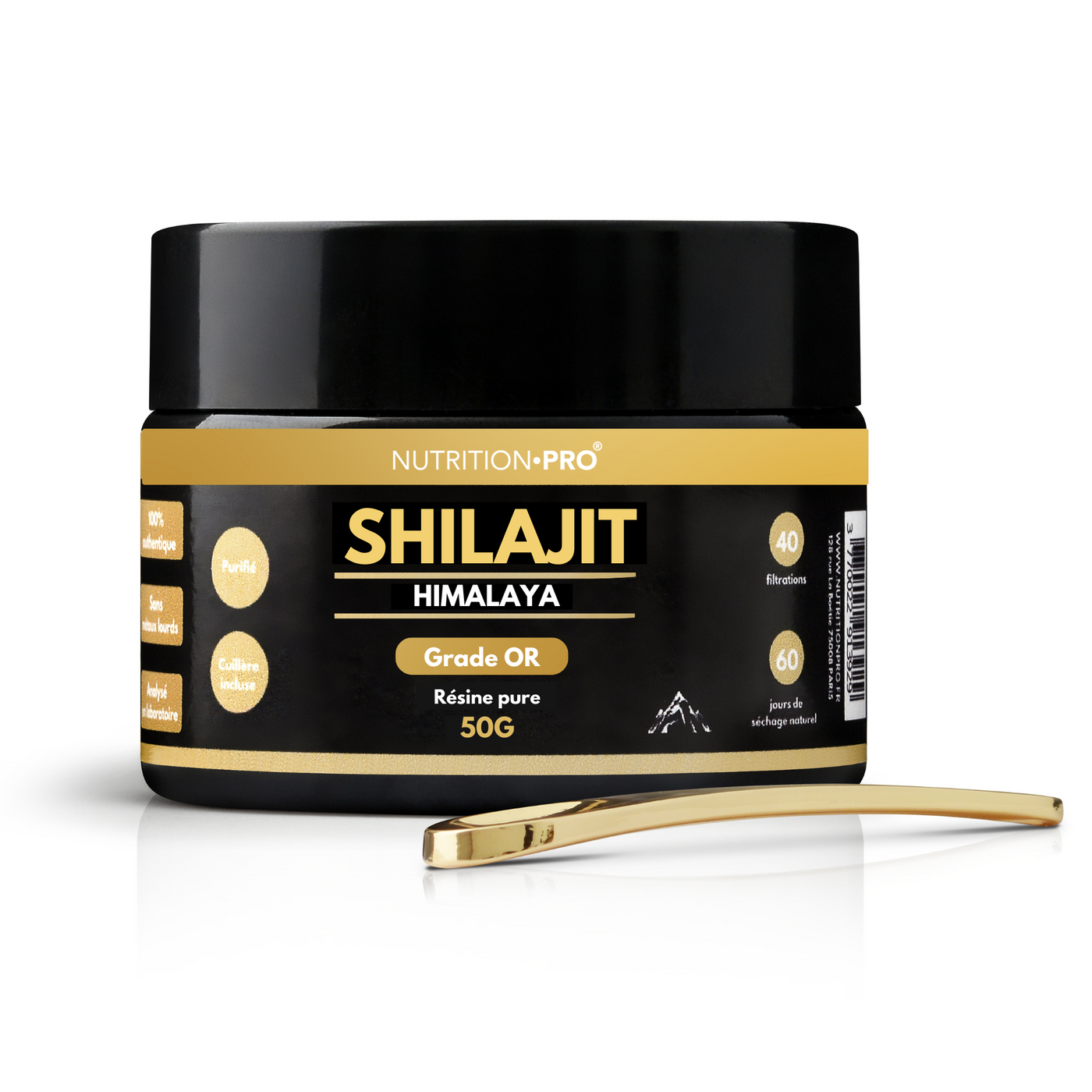 Shilajit (résine pure) - Grade OR authentique