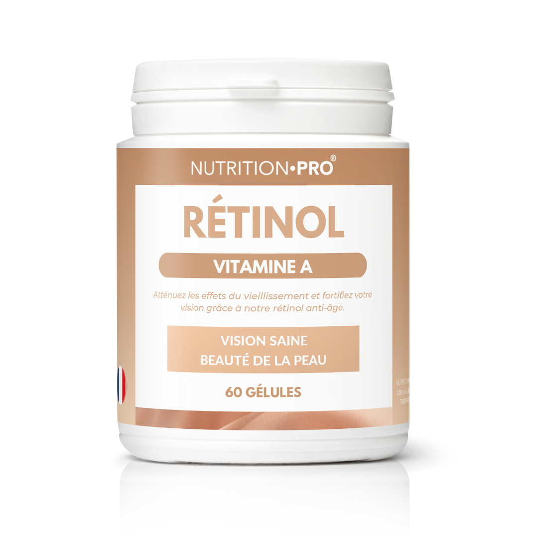 Rétinol (Vitamine A) en gélules | Peau jeune & vision saine | Nutrition•pro