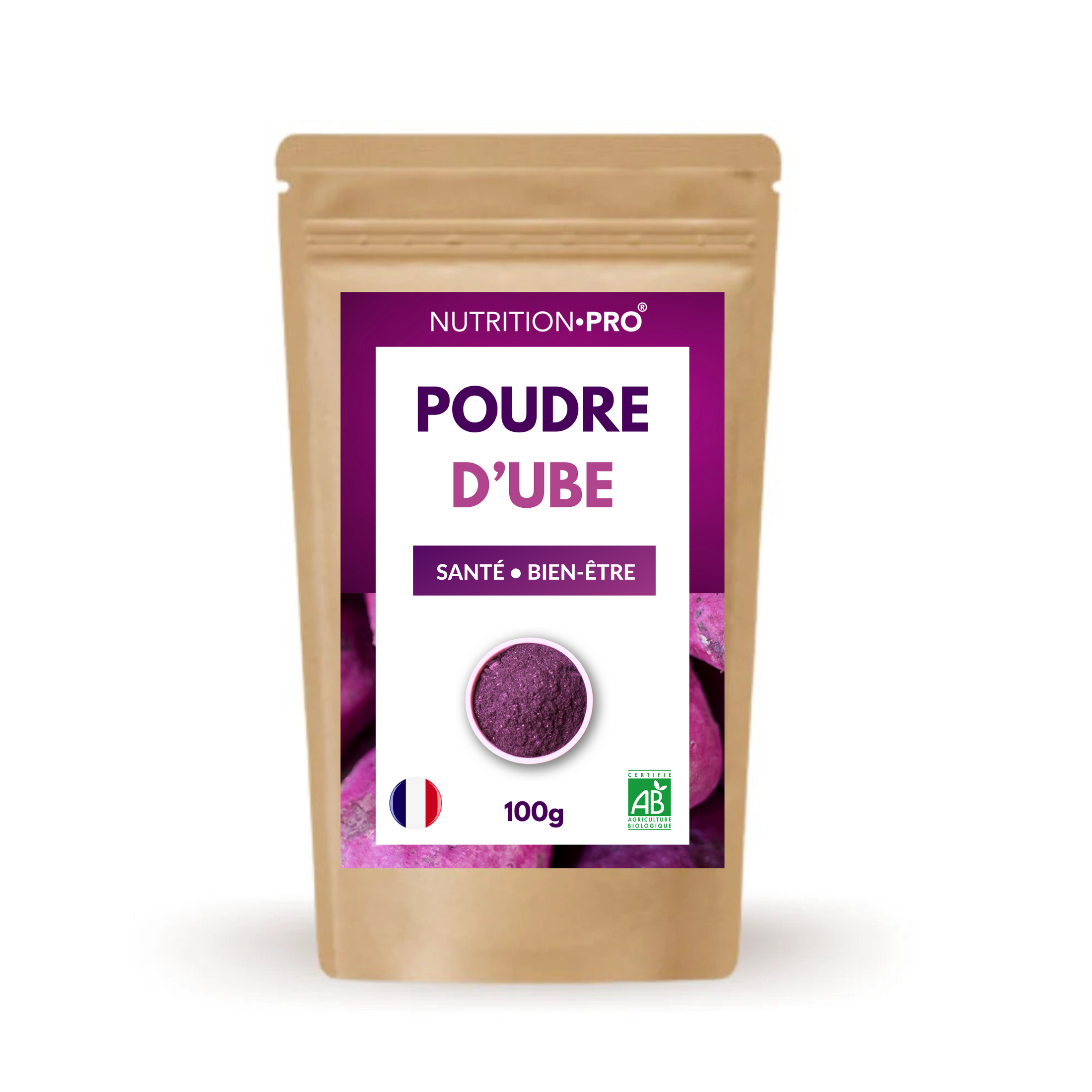 Ube bio en poudre – Superaliment violet 100% naturel | Nutrition•pro