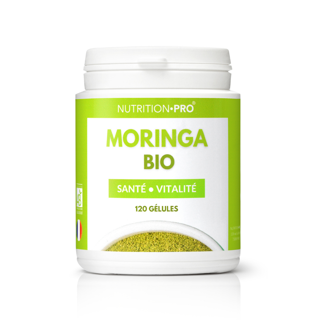 Moringa bio - 120 gélules | Superaliment naturel | Nutrition•pro